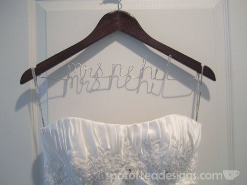 DIY Personalized Hangers Tutorial - Spot of Tea Designs