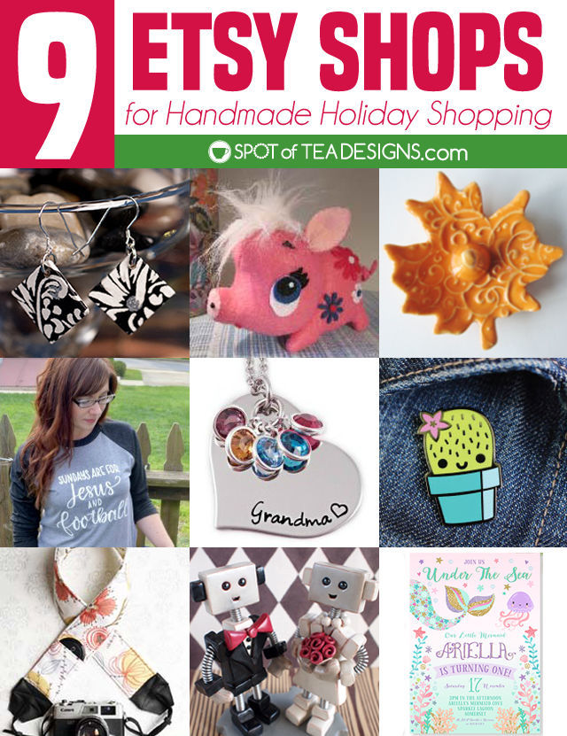 NINE Etsy Shops for Handmade Holiday Shopping + a GIVEAWAY - Spot of ...
