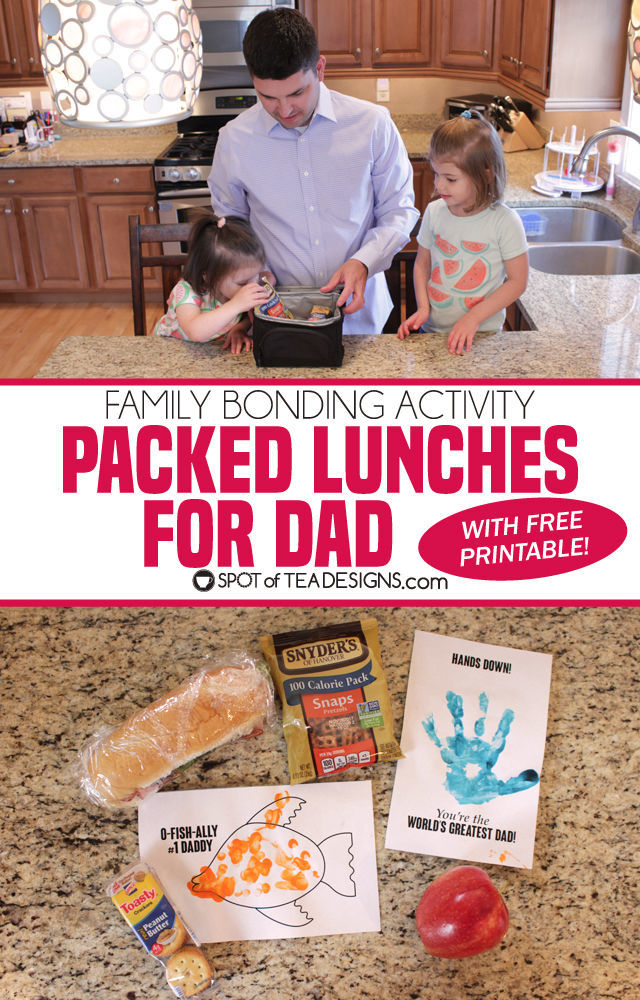 Family Bonding: Packed Lunches for Dad - Spot of Tea Designs