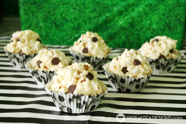 Soccer Popcorn Balls - Spot of Tea Designs