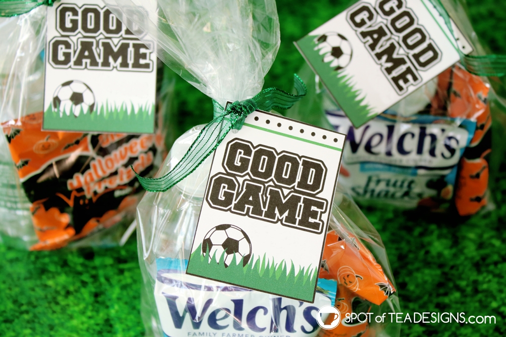 Good Game Soccer Favor Tag - Spot of Tea Designs