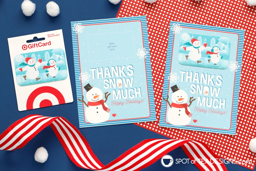 Thanks Snow Much Teacher Gift Basket Idea - Spot of Tea Designs