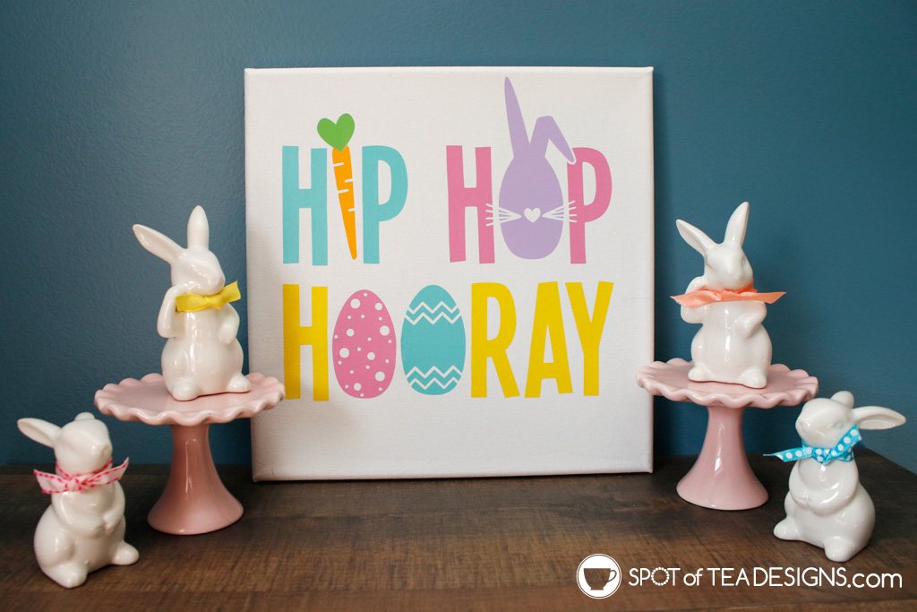 Hip Hop Hooray Easter Canvas - Spot of Tea Designs
