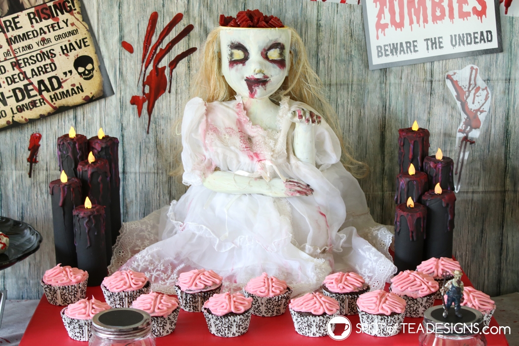 DIY Zombie Candy Bowl - Spot of Tea Designs