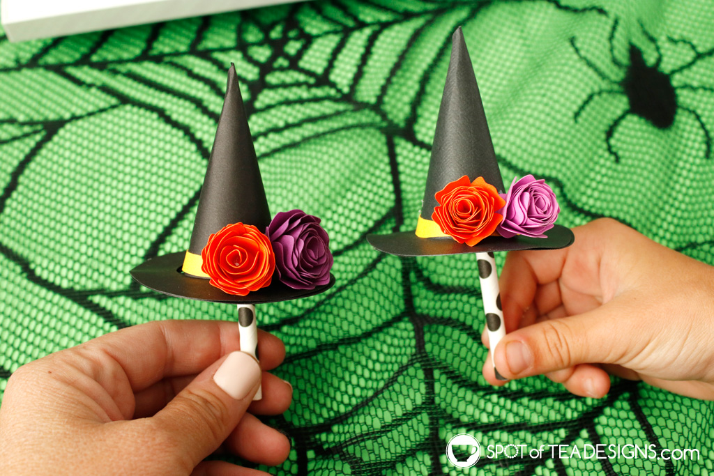 Paper Crafted 3D Witch Hat - Spot of Tea Designs