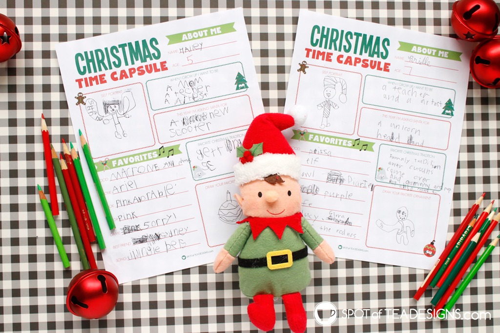 Elf Ideas | Time Capsule FREE Printable - Spot of Tea Designs