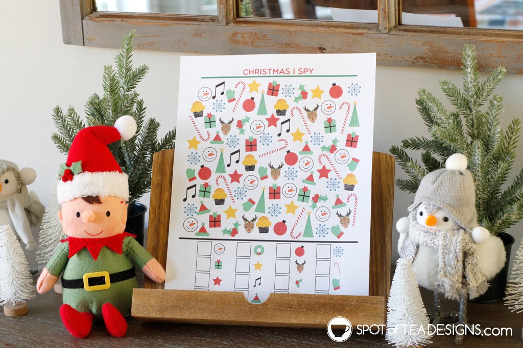 Christmas I Spy Printable Activity Sheet - Spot of Tea Designs