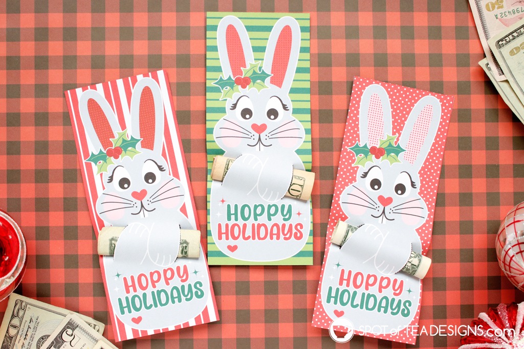 Hoppy Holidays Money Huggers - Spot of Tea Designs