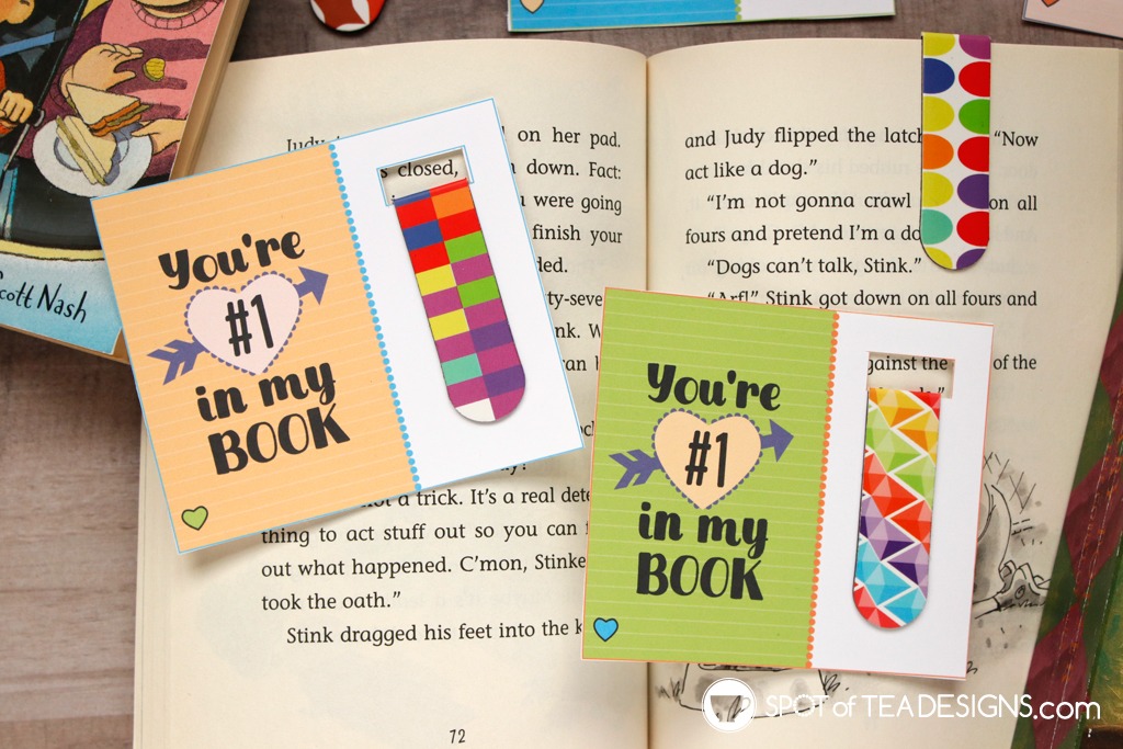 Magnetic Bookmark Valentine Printables - Spot of Tea Designs
