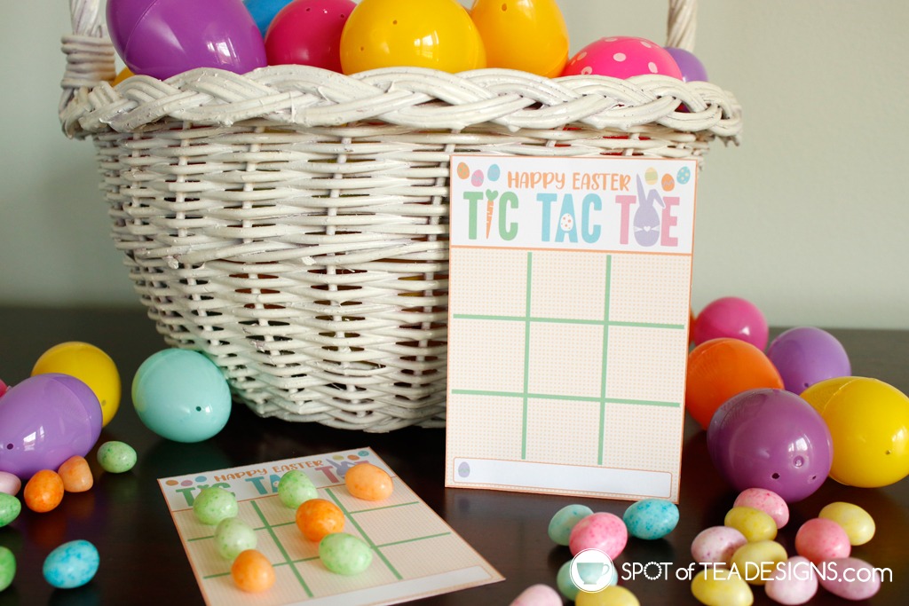 Easter Tic Tac Toe Printable Game - Spot of Tea Designs