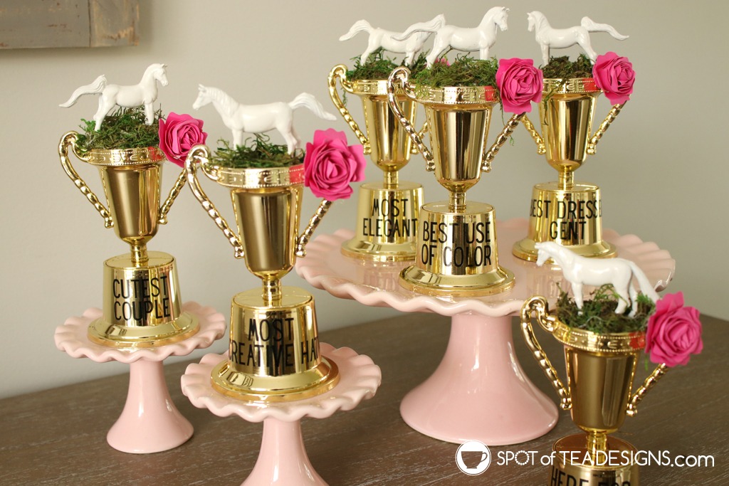 Kentucky Derby Party | Costume Contest DIY Trophies - Spot of Tea Designs