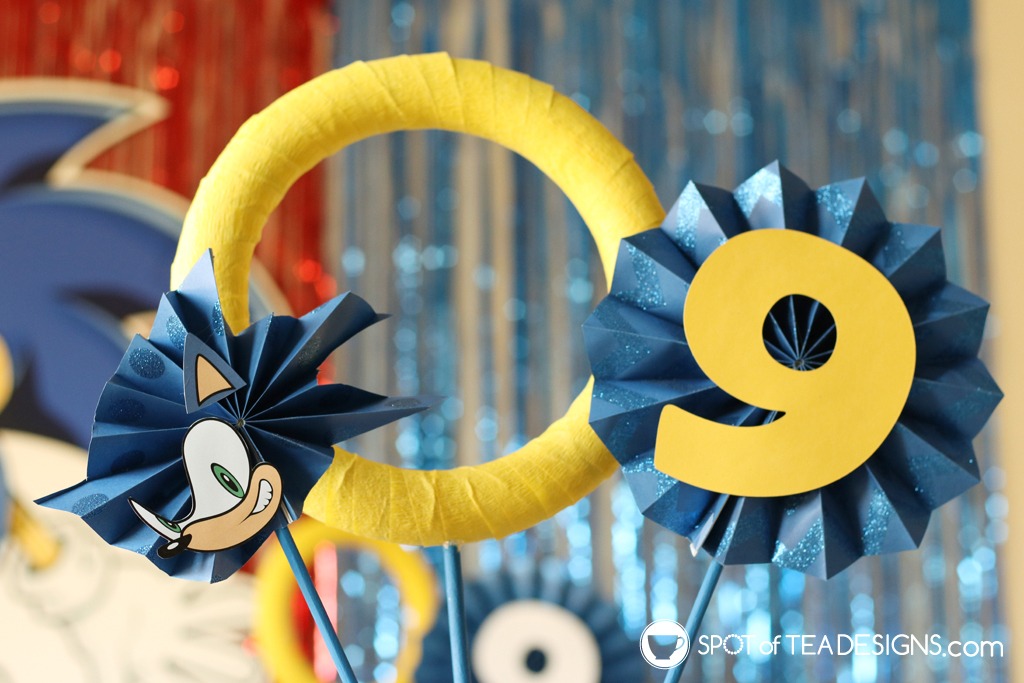 DIY Sonic the Hedgehog Centerpiece - Spot of Tea Designs