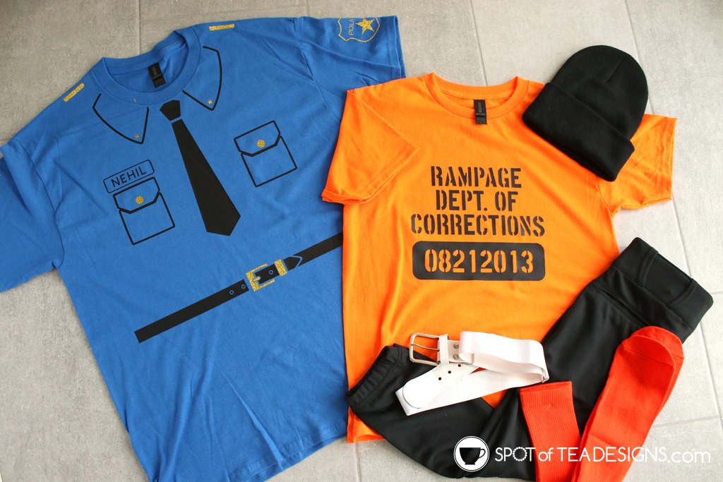 Prison Inmates and Guards Group Halloween Costume - Spot of Tea Designs